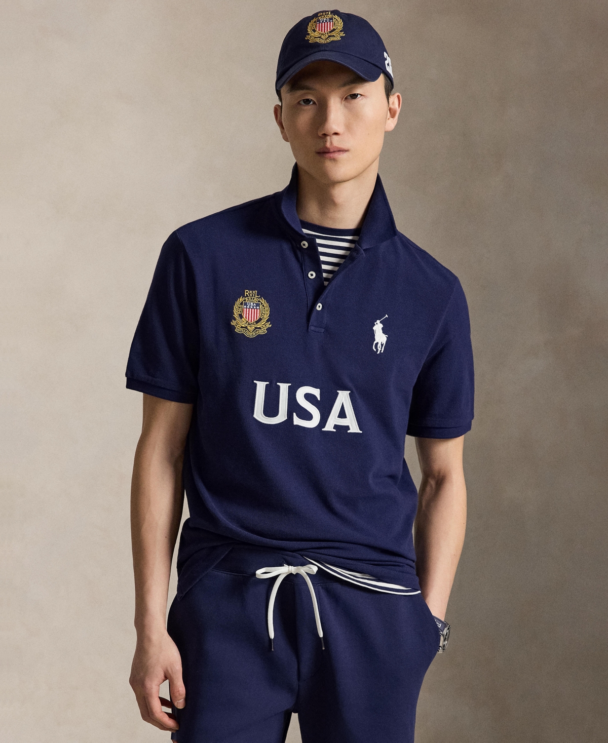 Click here for Polo Ralph Lauren Mens Classic-Fit Usa Polo Shirt... prices