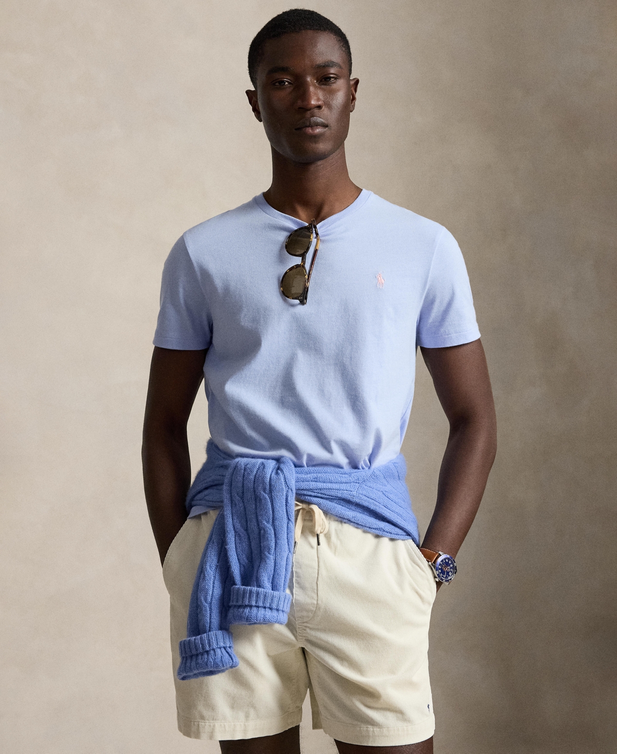 Click here for Polo Ralph Lauren Mens Classic-Fit Jersey Crewneck... prices