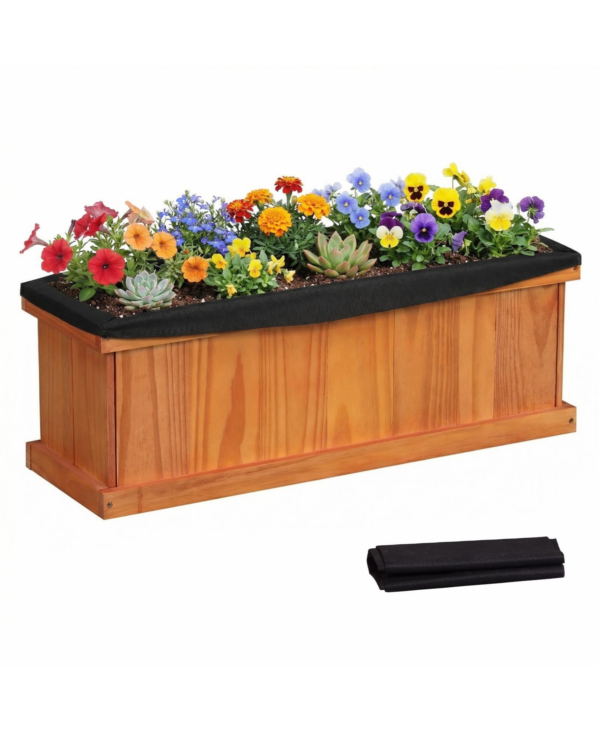 Click here for Gymax Wood Raised Garden Bed with Drainage Holes a... prices