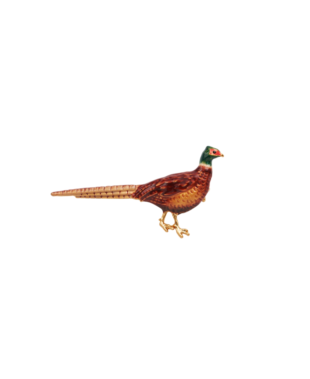 Click here for Fable England Pheasant Enamel Brooch - Gold prices