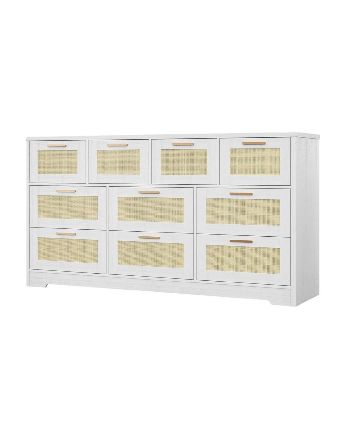 Click here for gaomon Wooden Dresser with Rattan Front and 10 Dra... prices
