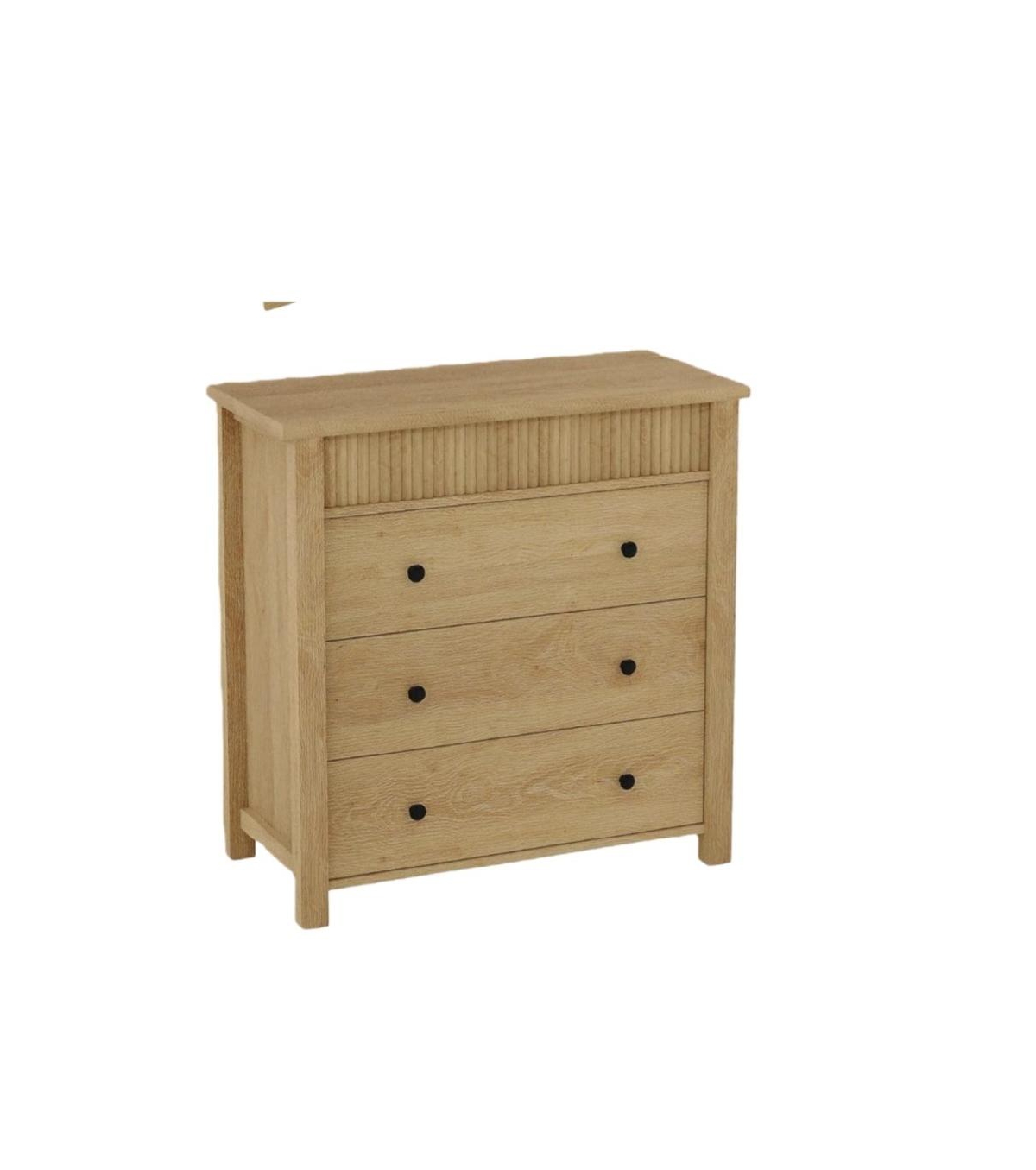 Click here for gaomon Fluted 3 Drawer Dresser Nightstand Wooden C... prices