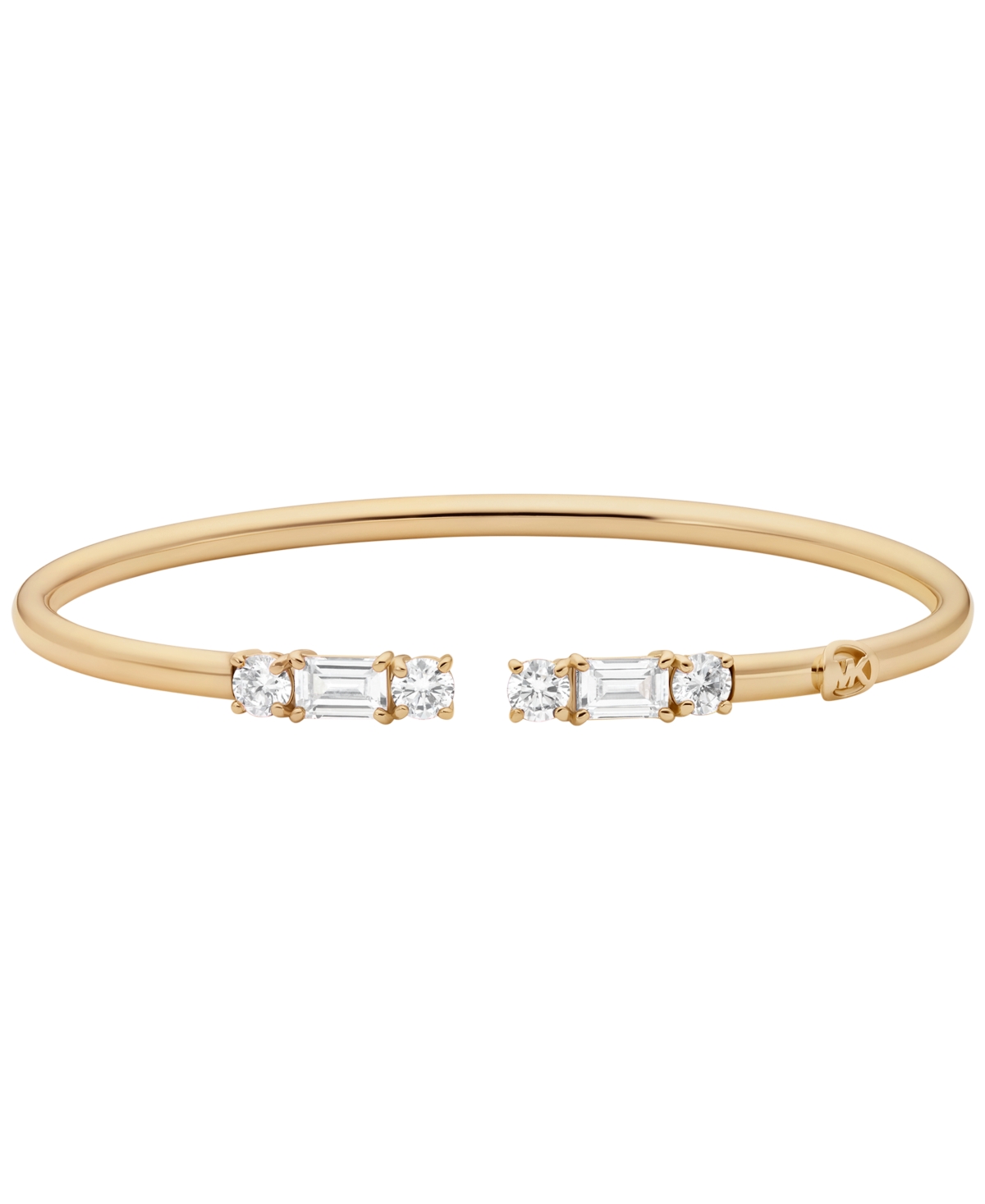 Click here for Michael Kors Mixed Cut Flex Cuff Bracelet - Gold prices