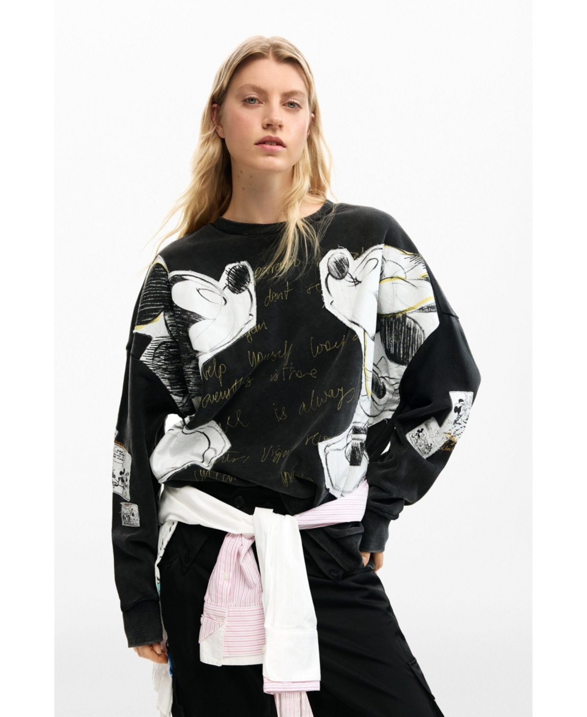 Click here for Desigual Womens Sweatshirt Mickey y Minnie Mouse -... prices