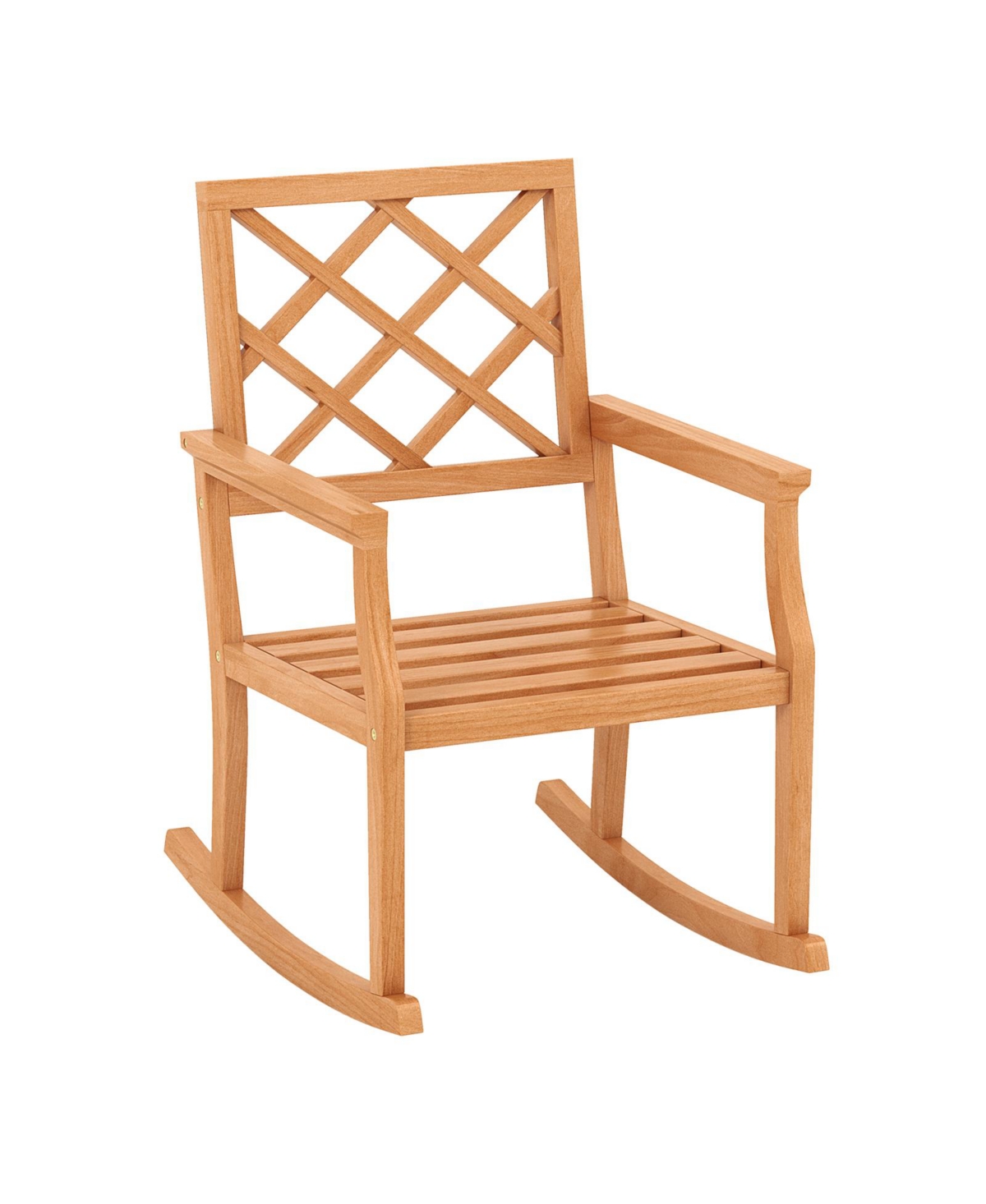 Click here for Sugift Teak Wood Oversized Rocking Chair with Slat... prices