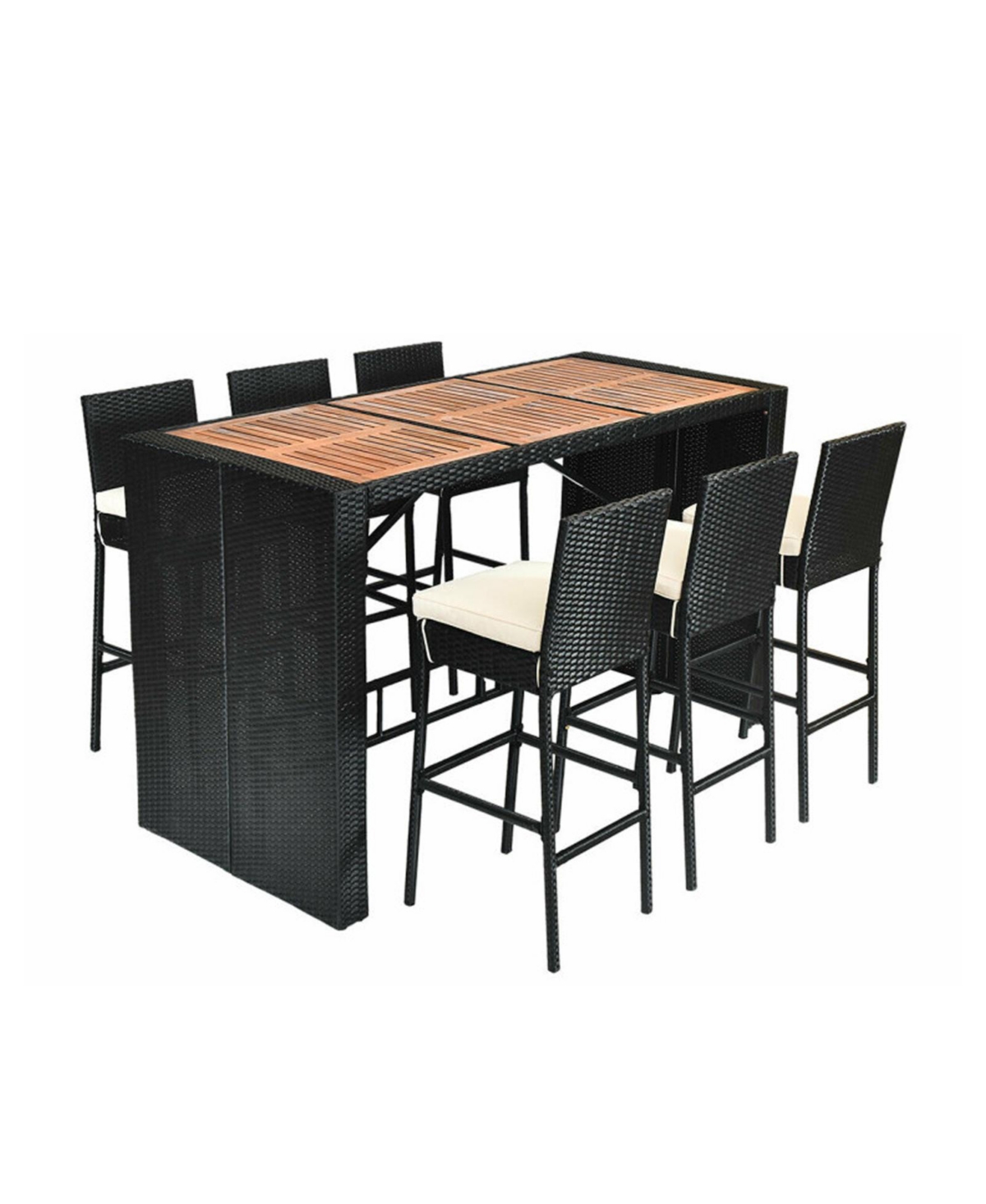 Click here for sumyeg 7-Piece Patio Rattan Wicker Dining Furnitur... prices