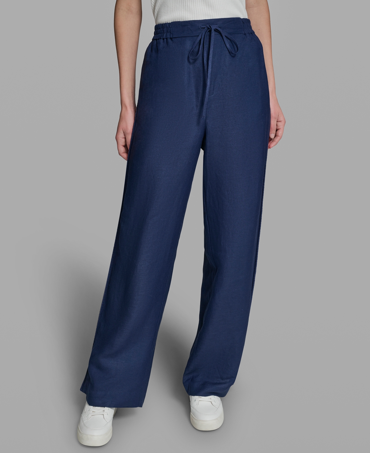Click here for Karl Lagerfeld Paris Petite Pull-On Pants - Naval... prices
