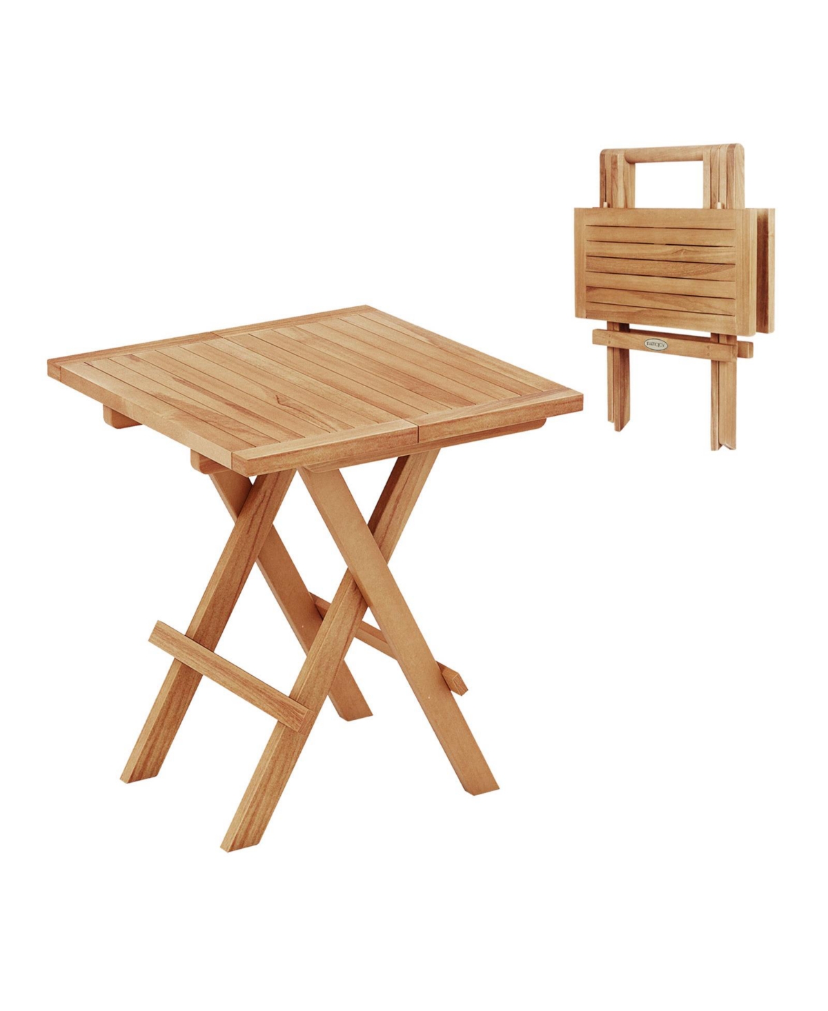 Click here for Gymax Patio Folding Side Table w/X-shaped Legs Sla... prices