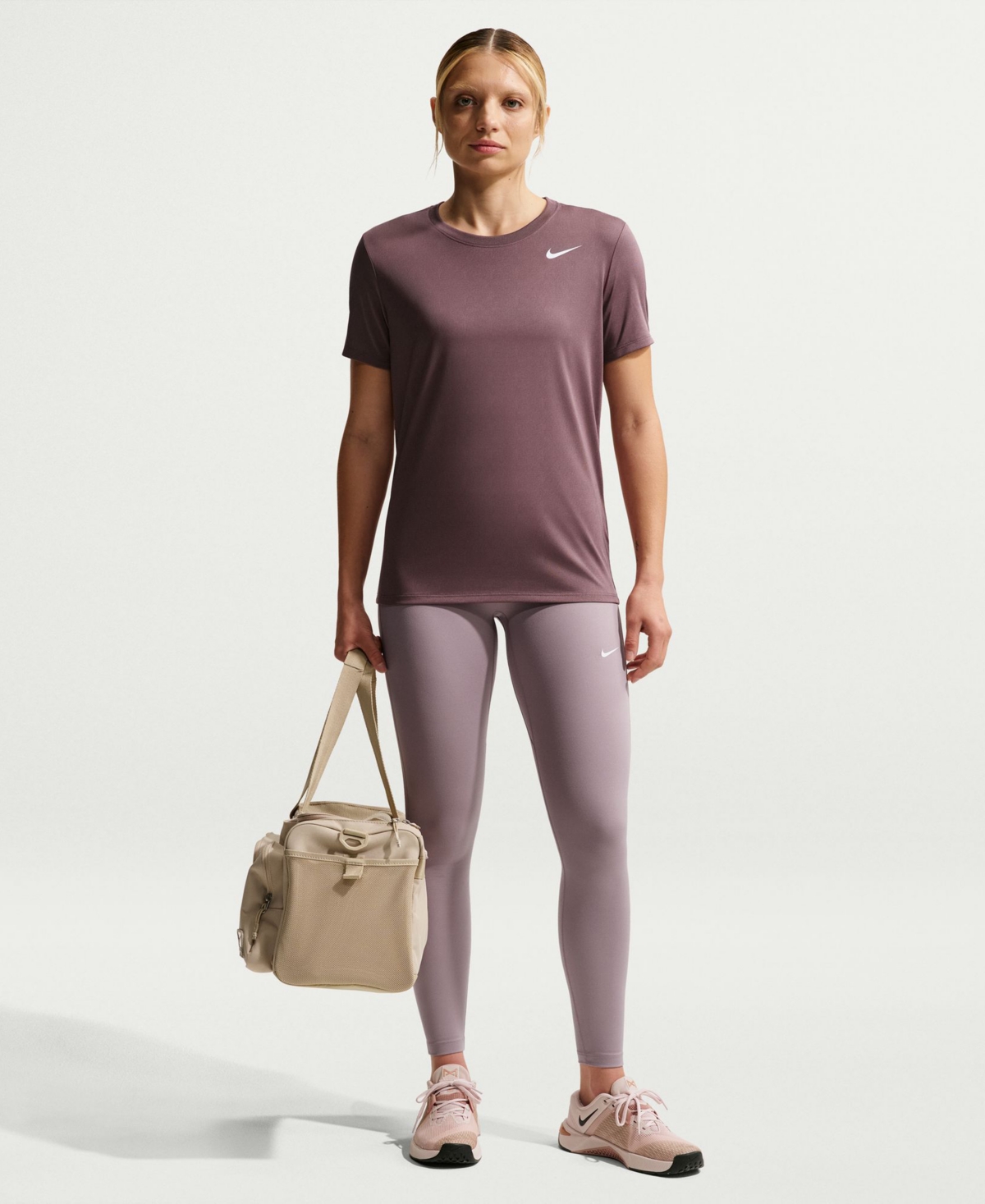 Click here for Nike Womens Dri-fit T-Shirt - Tattoo/white prices