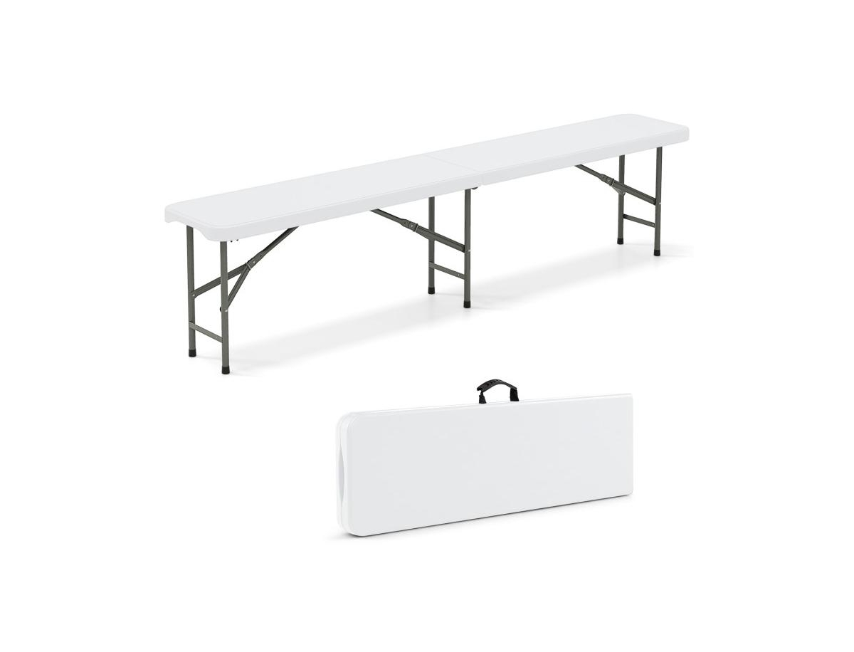Click here for Clihome 6 Feet Plastic Folding Bench Portable Seat... prices