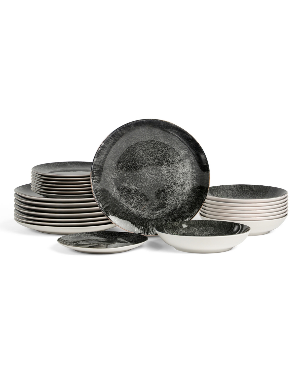 Click here for Christian Siriano Onyx 24-Pc. Dinnerware Set  Serv... prices