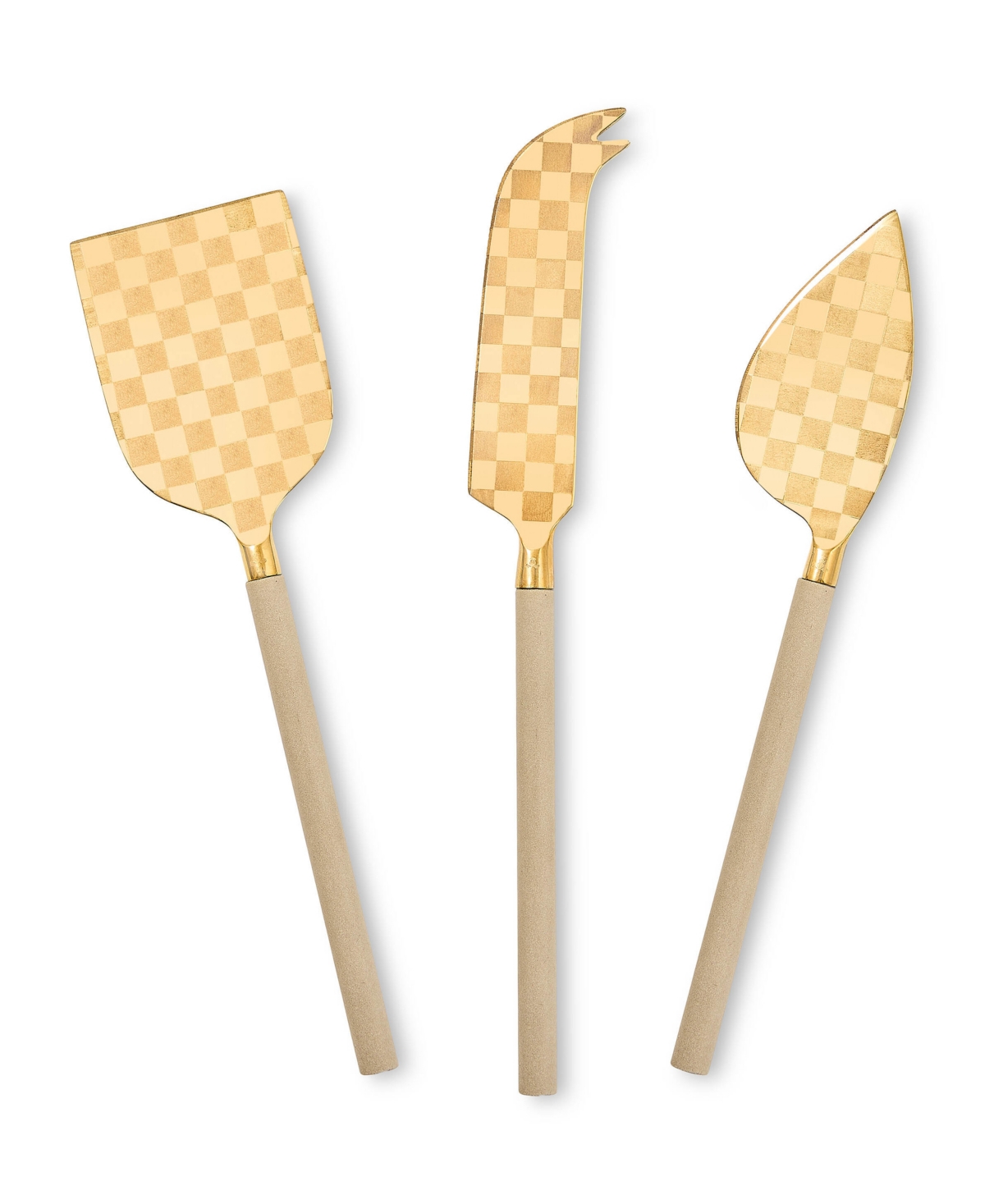 Click here for MacKenzie-Childs Mocha Cheese Knives  3-Pc. Set prices