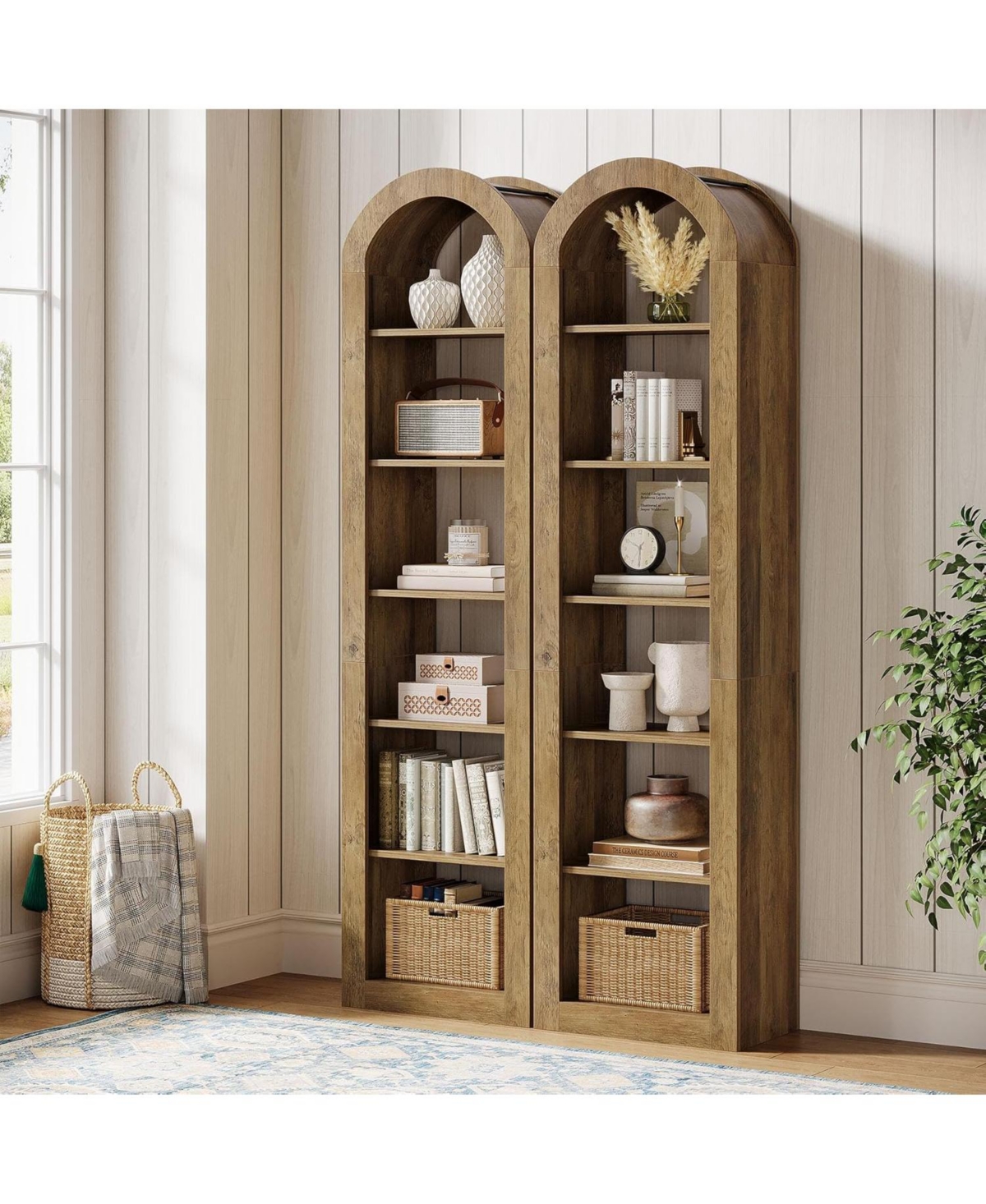 Click here for Tribesigns 6-Tier Narrow Bookshelf  74.8" Tal... prices