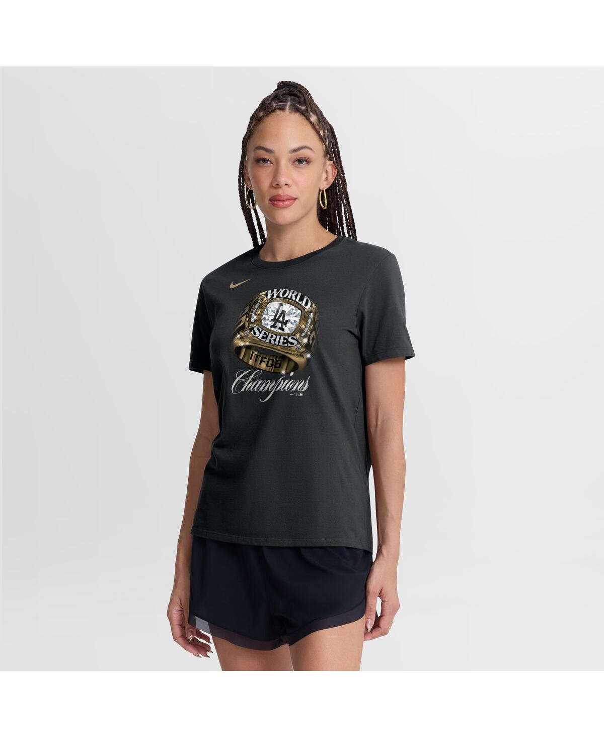 Click here for Nike Womens Black Los Angeles Dodgers 2026 Gold Co... prices