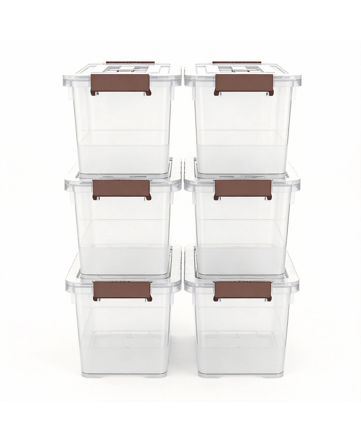 Click here for Gnuadz 6-pack 7 Qt Stackable Latch Storage Box wit... prices