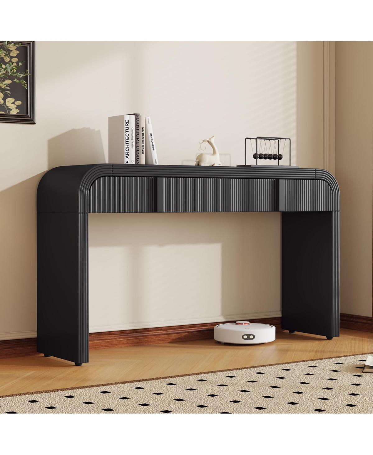 Click here for Rainsken 55" Modern Fluted Curved Console Tab... prices