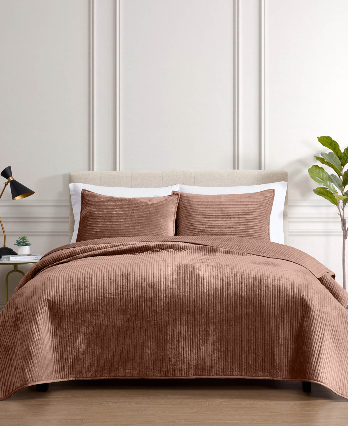 Click here for Riverbrook Home Reese Velvet 3-Pc. Coverlet Set  Q... prices