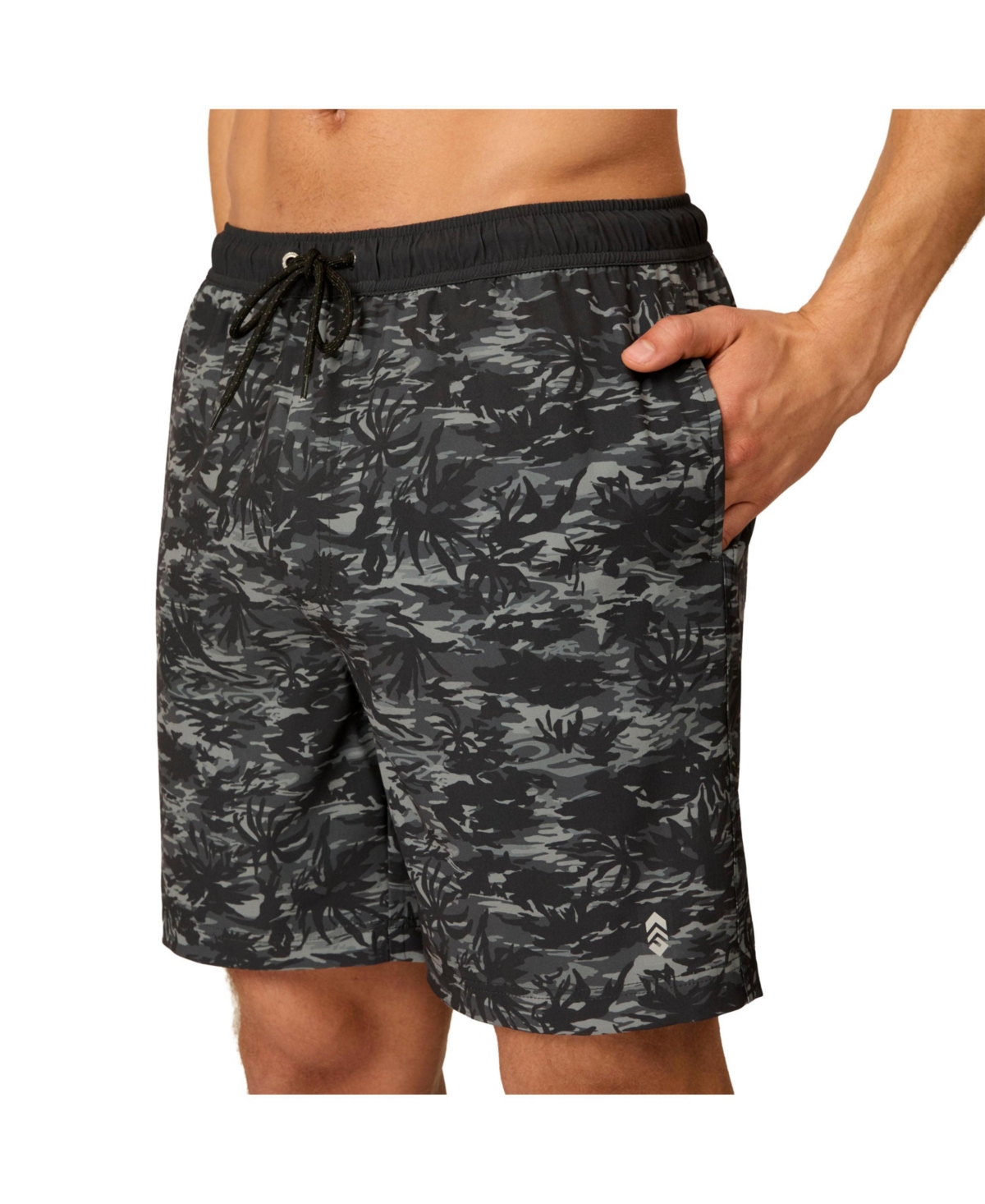 Click here for Free Country Mens Surf Camo Swim Short - Black sur... prices