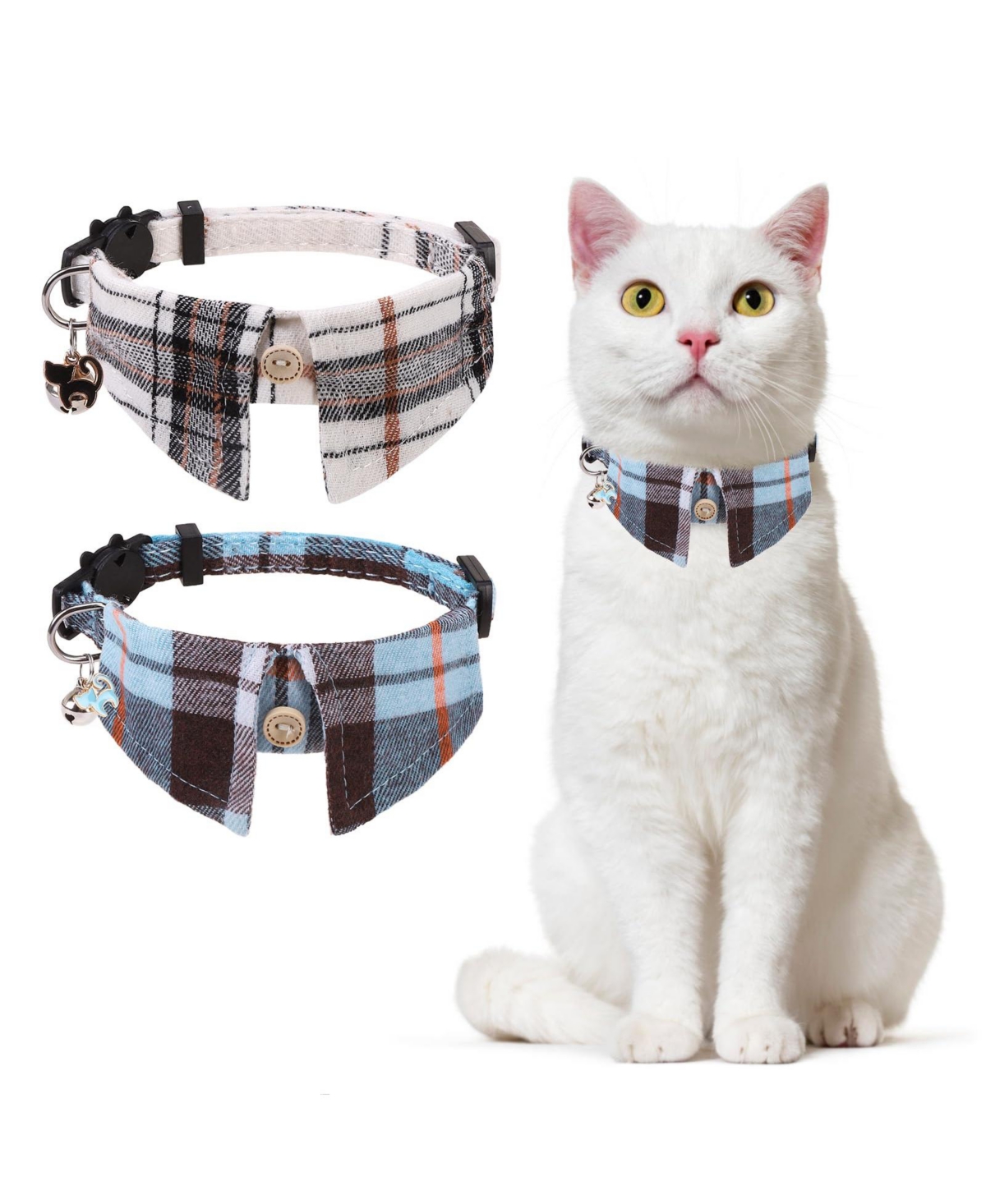 Click here for Aronkl Breakaway Cat Collars with Bells Pure Cotto... prices