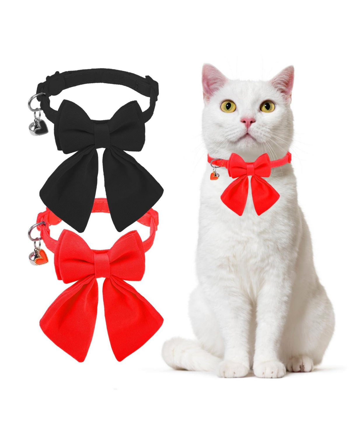 Click here for Aronkl Breakaway Cat Collars with Bells Pure Cotto... prices