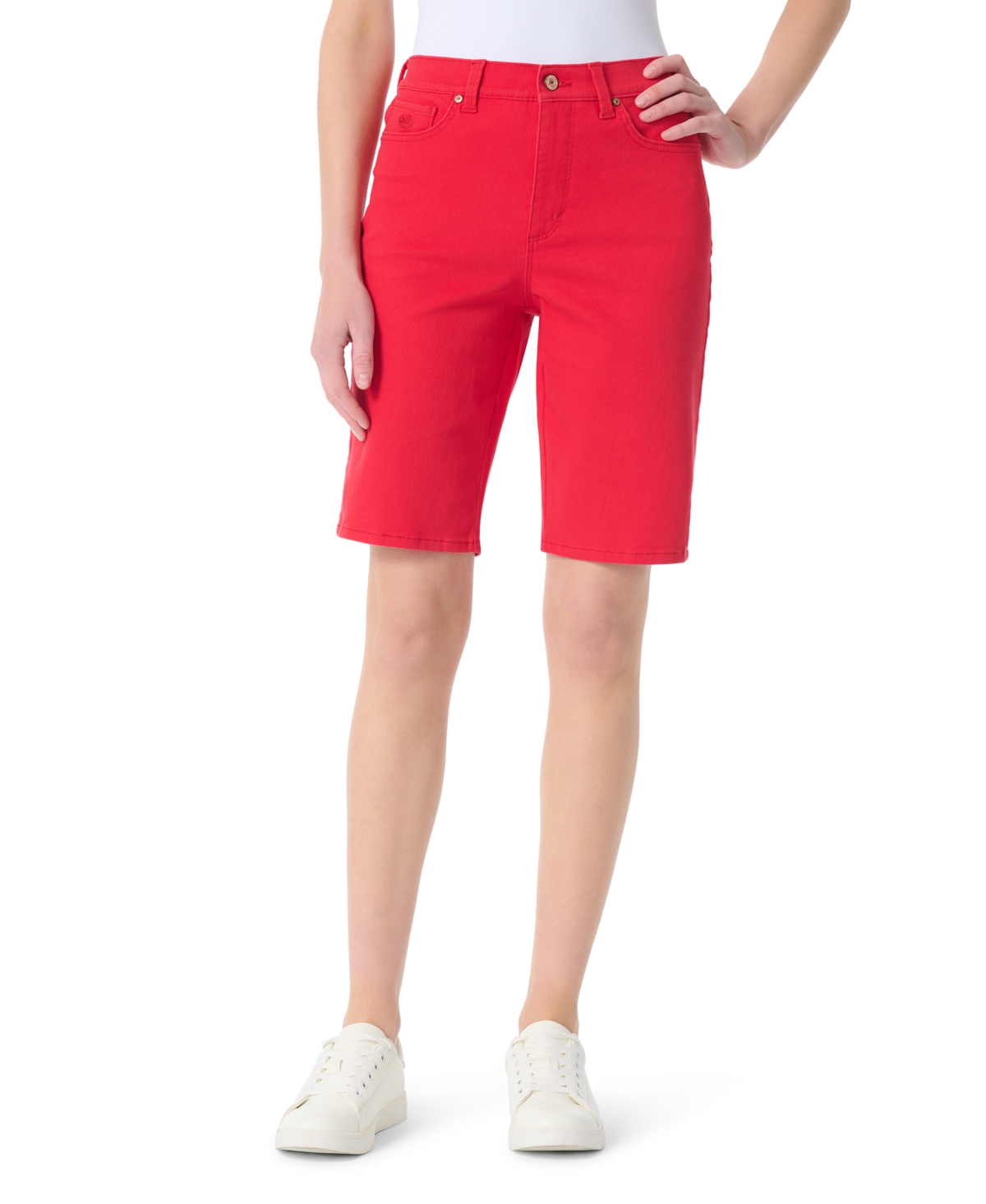 Click here for Gloria Vanderbilt Womens High-Rise Bermuda Shorts... prices