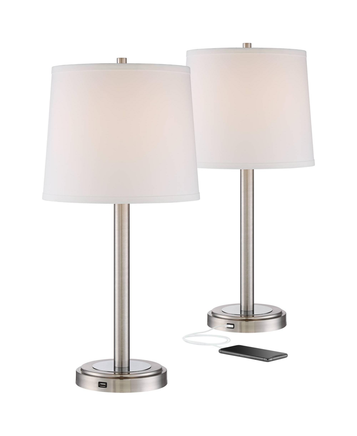 Click here for 360 Lighting Camile Modern Table Lamps 25 High Set... prices