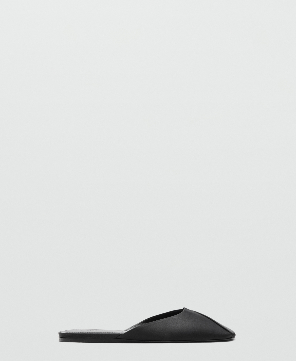 Click here for Selection Mango Womens Open-Back Flat Shoes - Blac... prices