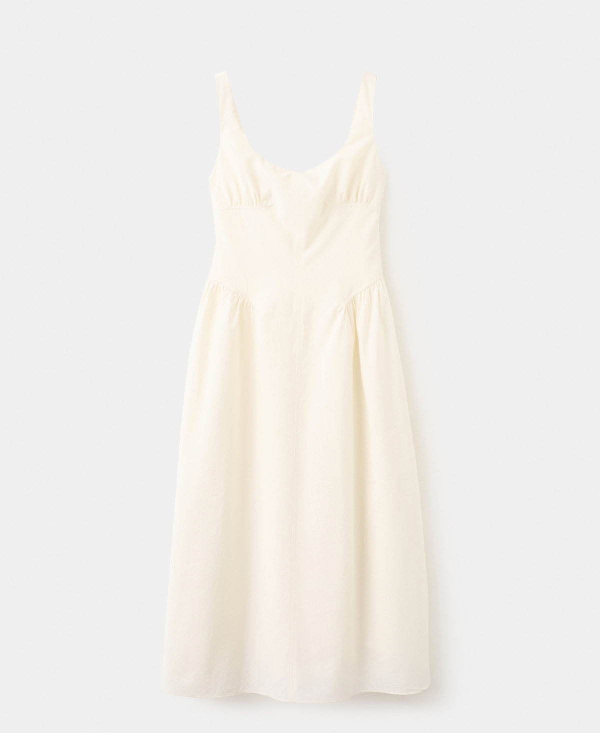 Click here for Selection Mango Womens Flared Midi-Dress - Ecru prices