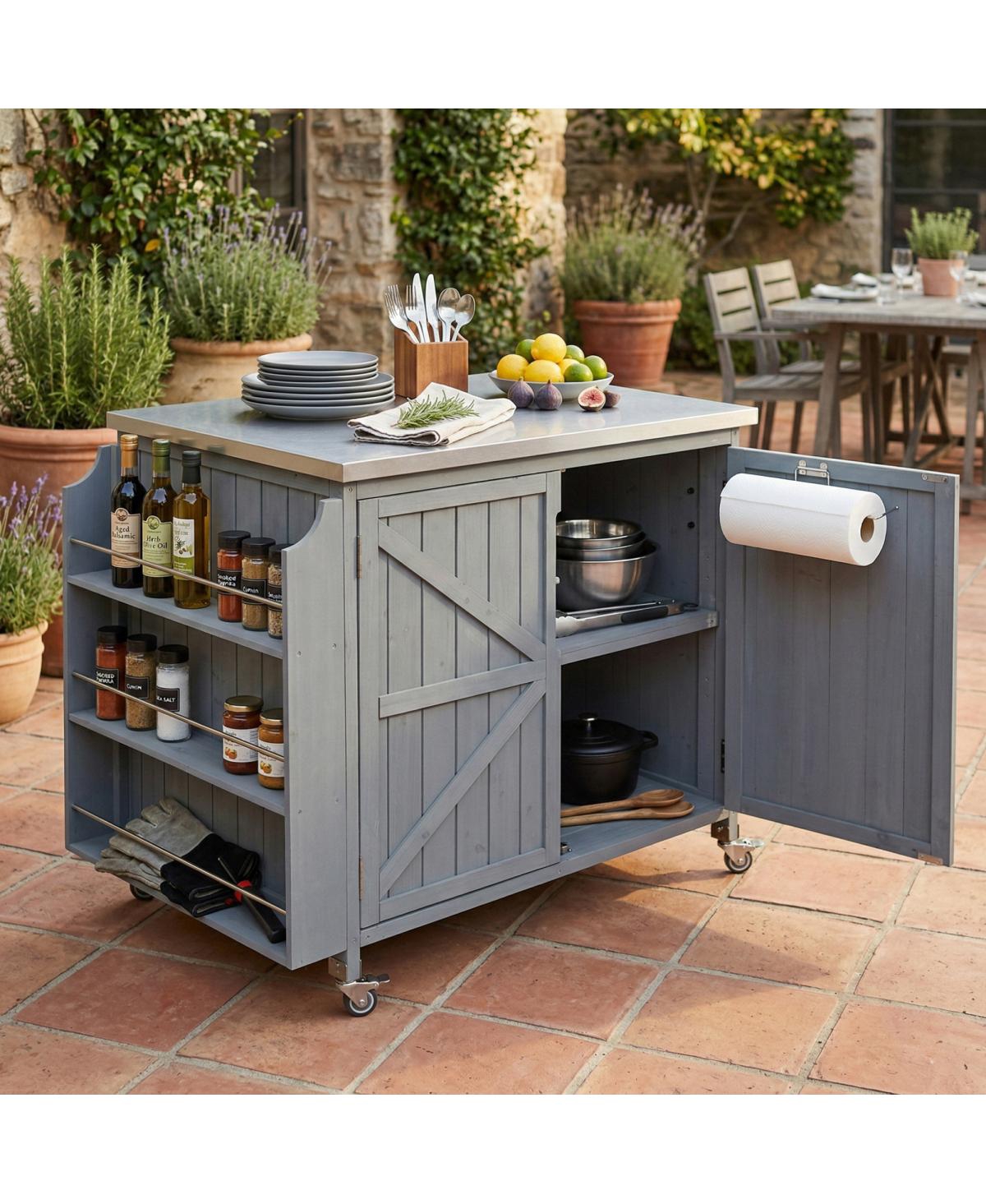 Click here for Streamdale Furniture Outdoor Kitchen Island Side S... prices
