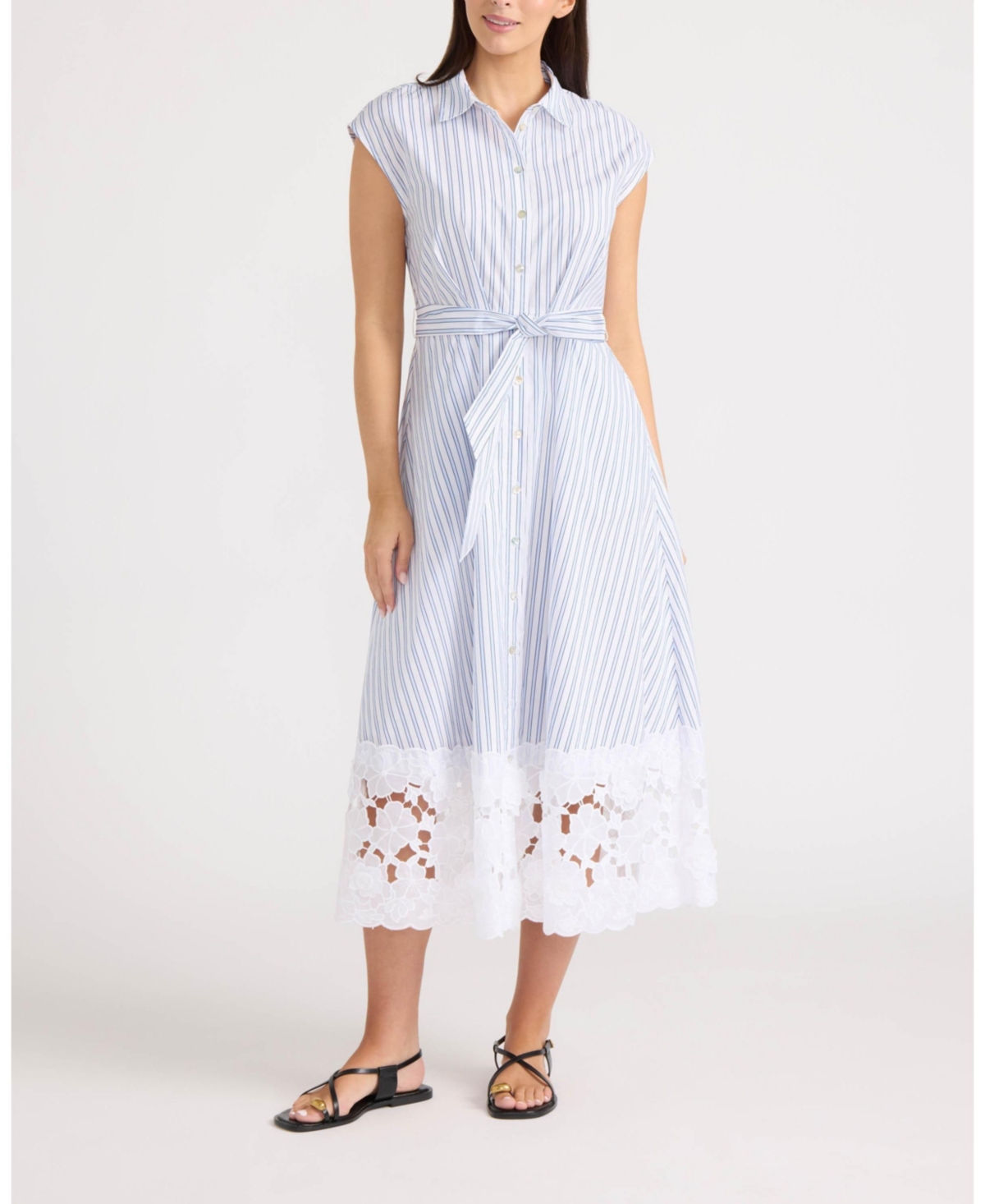 Click here for Ellen Tracy Womens Maxi Belted Dress with 3D Cutou... prices