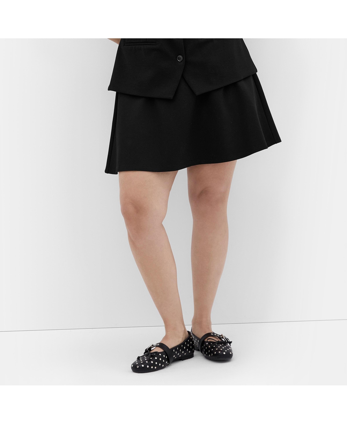 Click here for City Chic Womens Peyton Ponte Skirt - Black prices