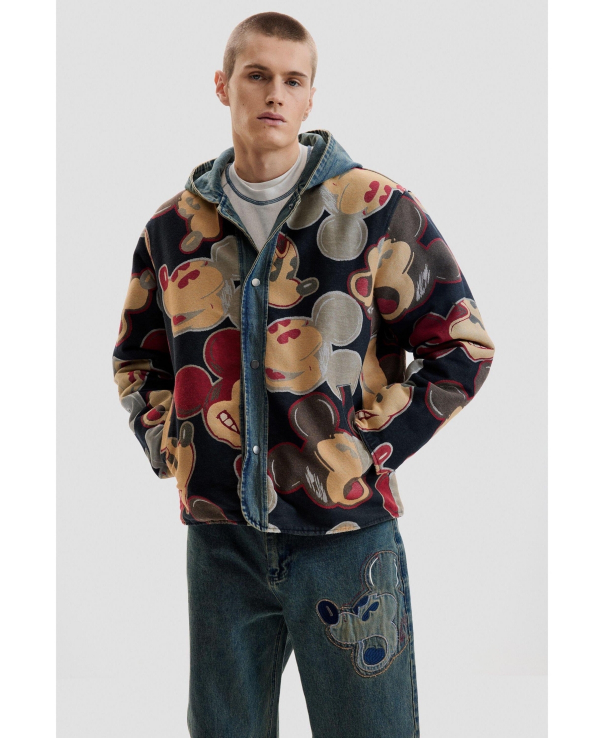 Click here for Desigual Mens Reversible Mickey denim jacket - Med... prices