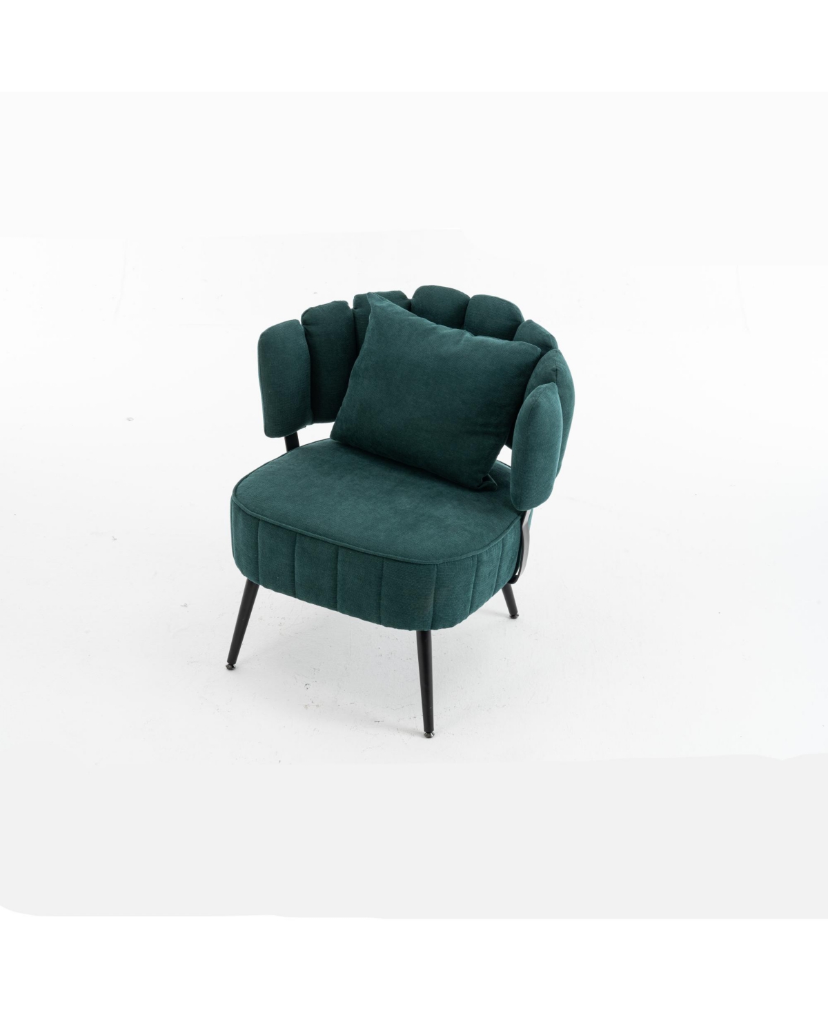 Click here for Rainsken Modern Chenille Accent Chair with Scallop... prices