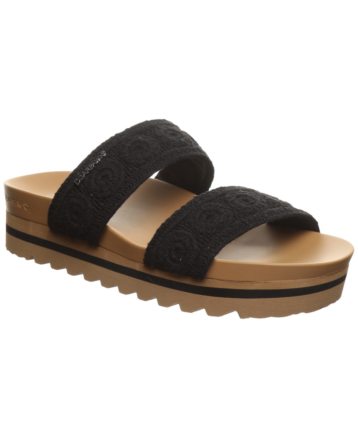 Click here for Bearpaw Womens Mandy Slip-On Sandals - Black prices