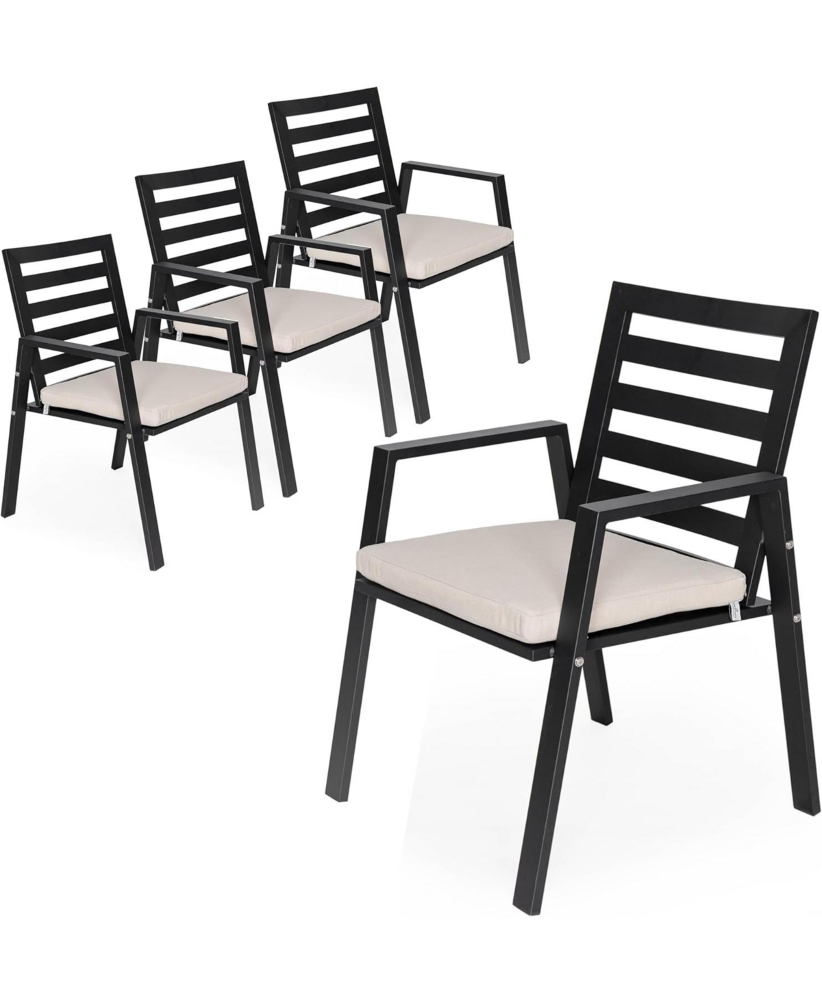 Click here for LeisureMod Chelsea Outdoor Dining Armchair Set of... prices