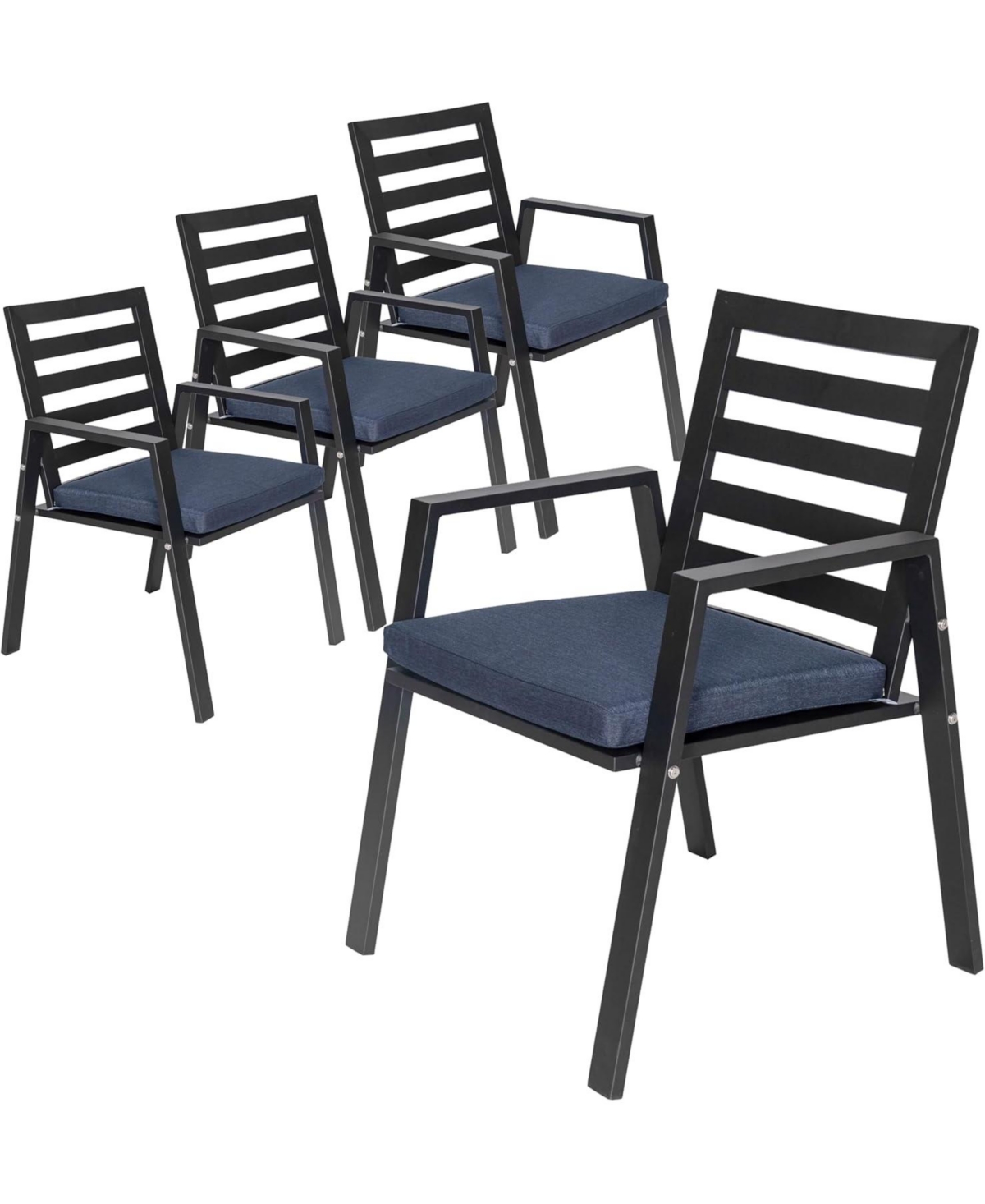 Click here for LeisureMod Chelsea Outdoor Dining Armchair Set of... prices