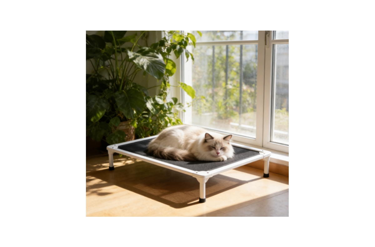 Click here for Zeus and Ruta Elevated Cat Bed with Teslin Mesh La... prices