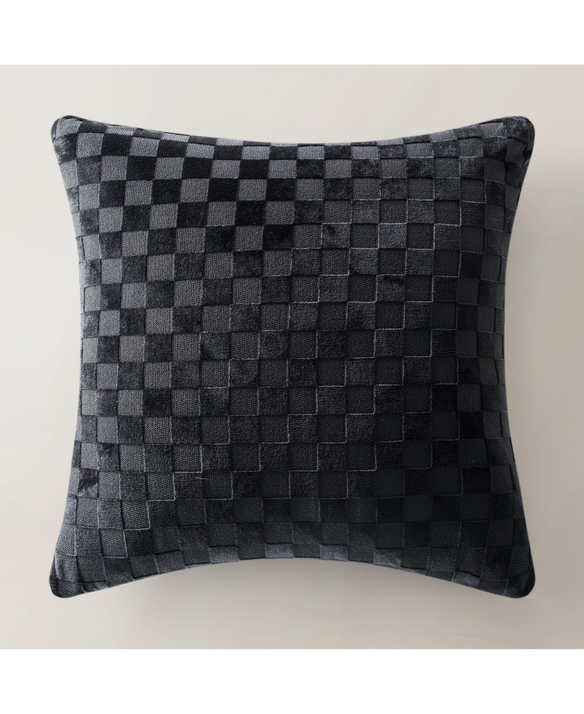 Click here for Z Gallerie Checker Velvet Pillow - Black prices