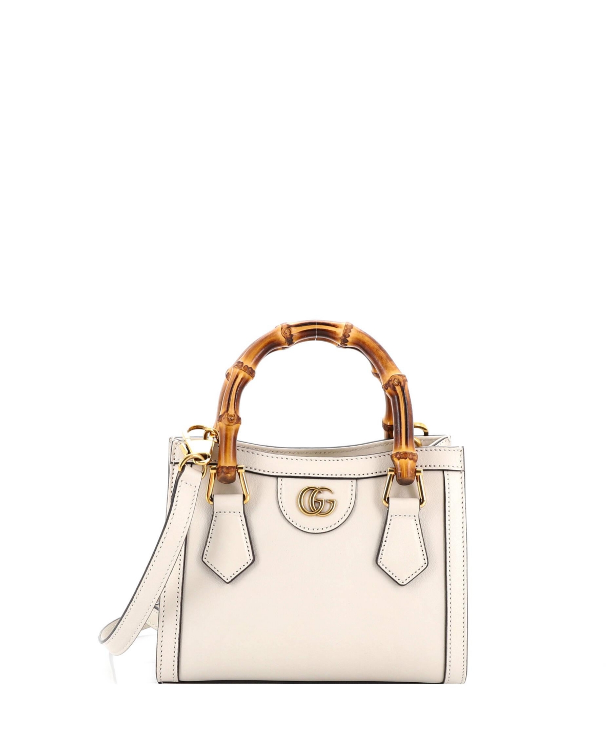 Click here for Pre-Owned Gucci Mini Diana Nm Bamboo Handle Tote L... prices