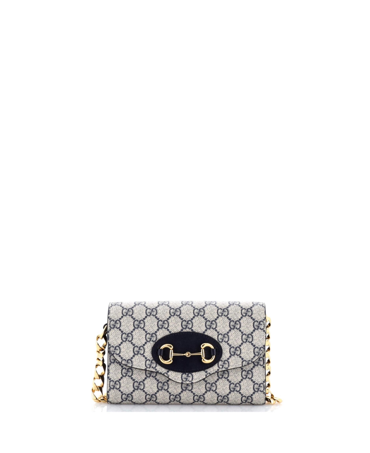 Click here for Pre-Owned Gucci Mini Horsebit 1955 Curved Flap Sho... prices