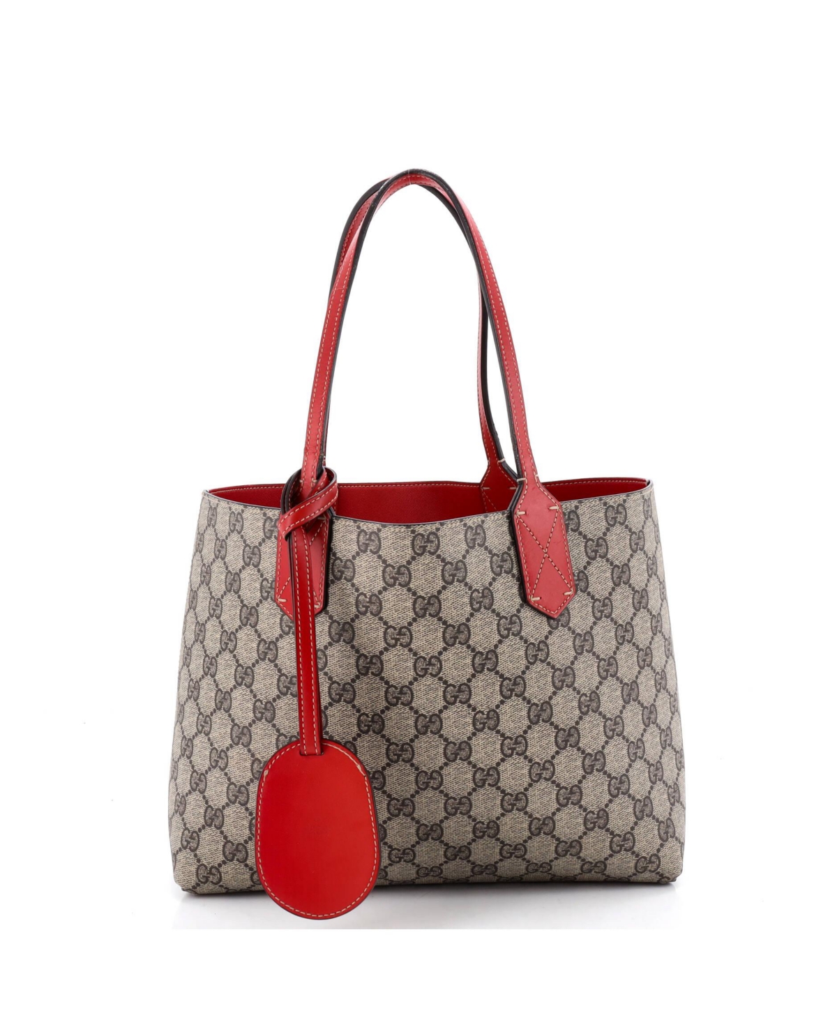 Click here for Pre-Owned Gucci Small Reversible Tote Gg Print Lea... prices