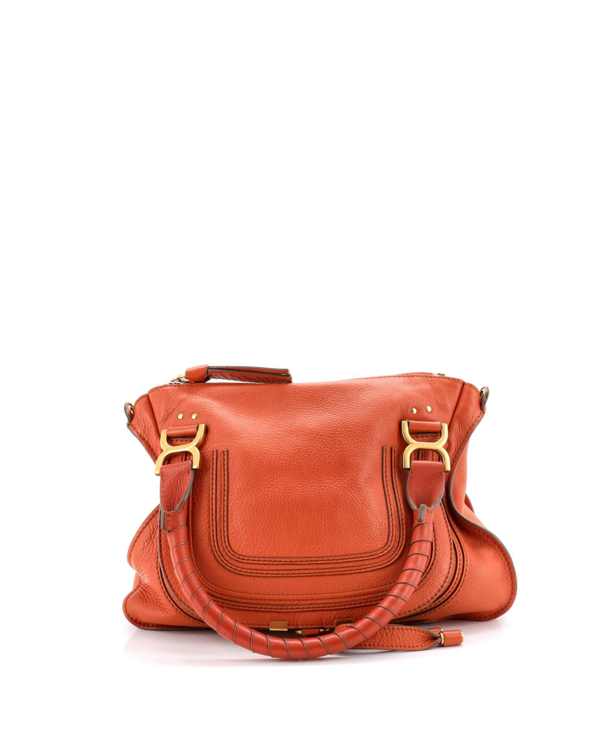 Click here for Pre-Owned Chloe Medium Marcie Satchel Leather - Br... prices