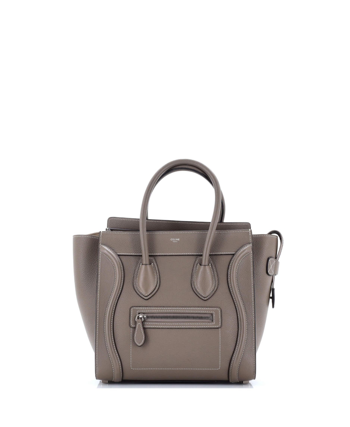 Click here for Pre-Owned Celine Micro Luggage Bag Grainy Leather... prices