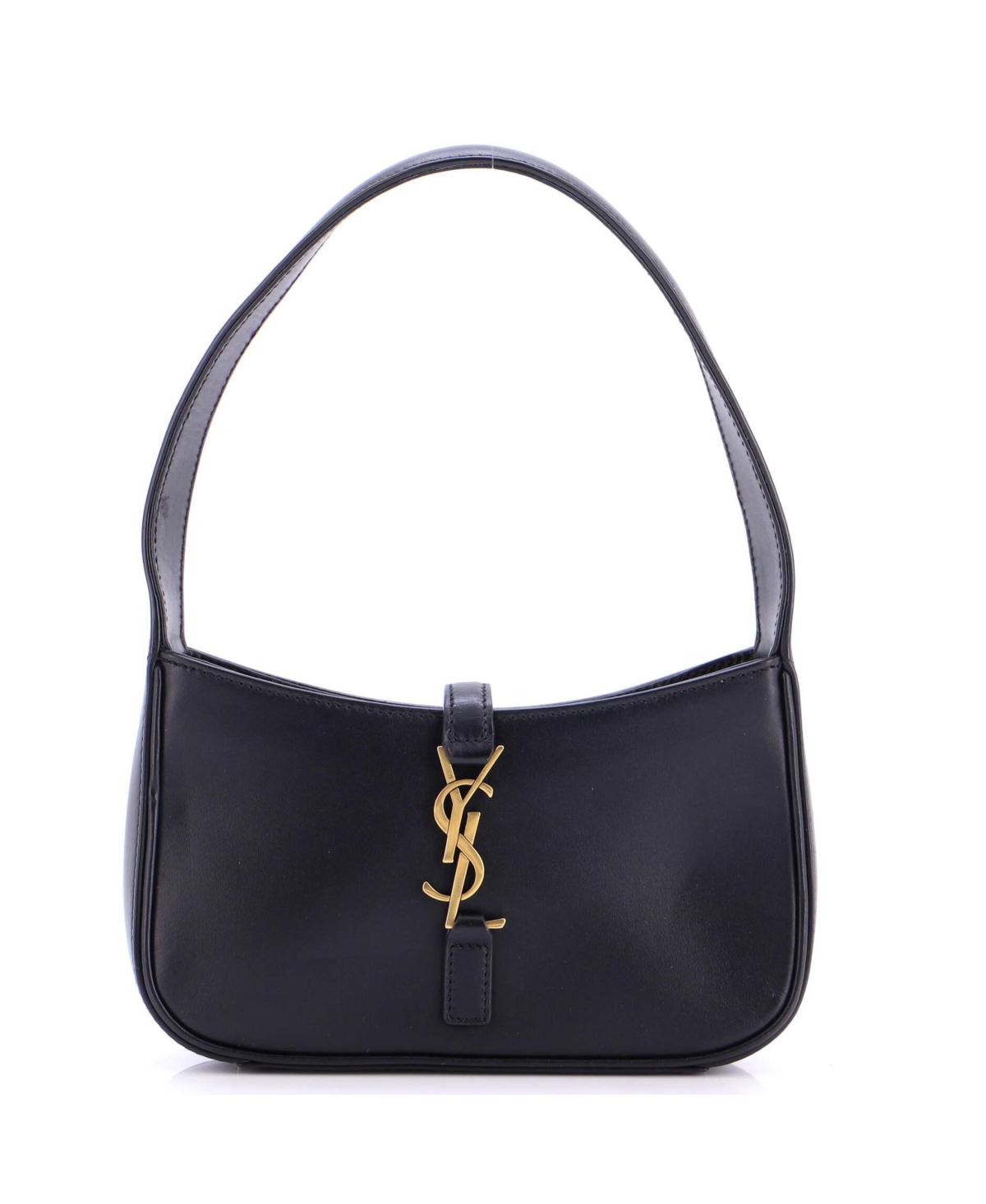 Click here for Pre-Owned Saint Laurent Mini Le 5 a 7 Hobo Leather... prices