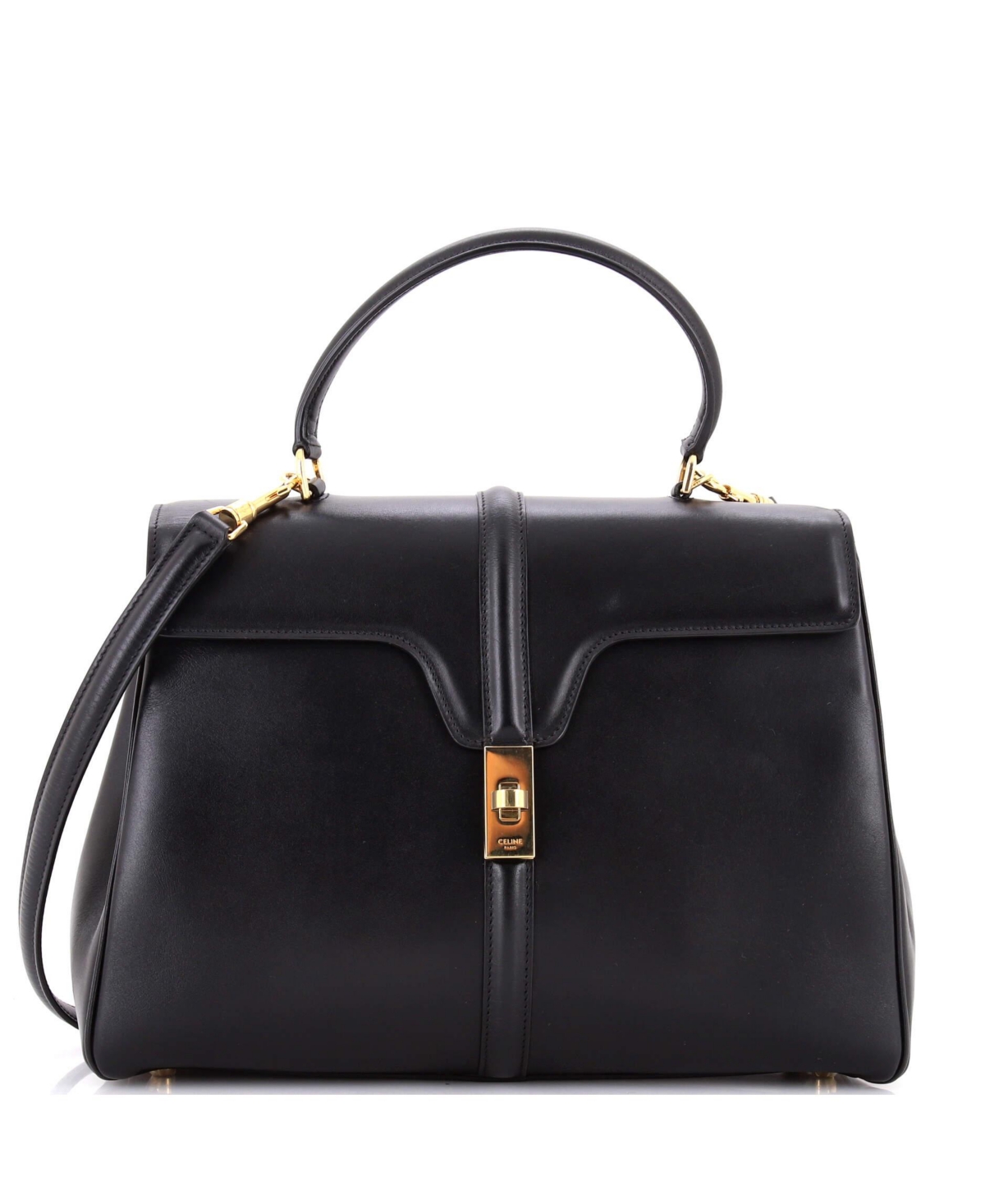 Click here for Pre-Owned Celine Medium 16 Top Handle Bag Smooth C... prices