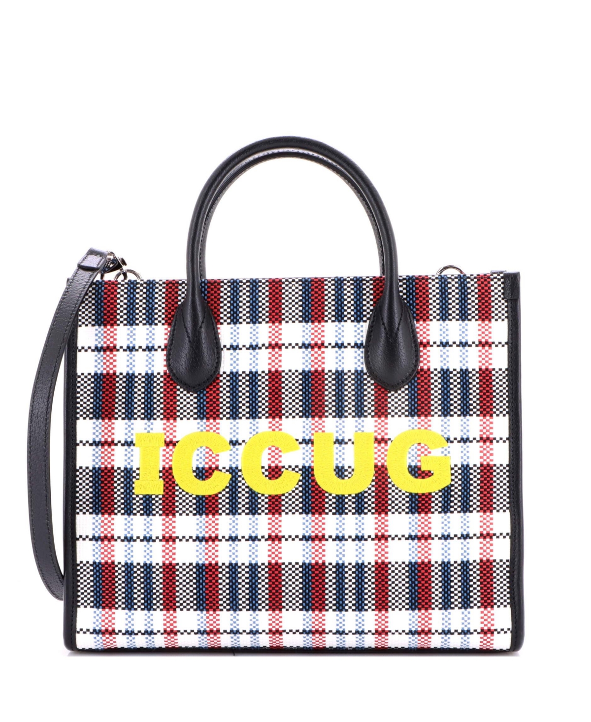 Click here for Pre-Owned Gucci Small Iccug Tote Embroidered Faux... prices