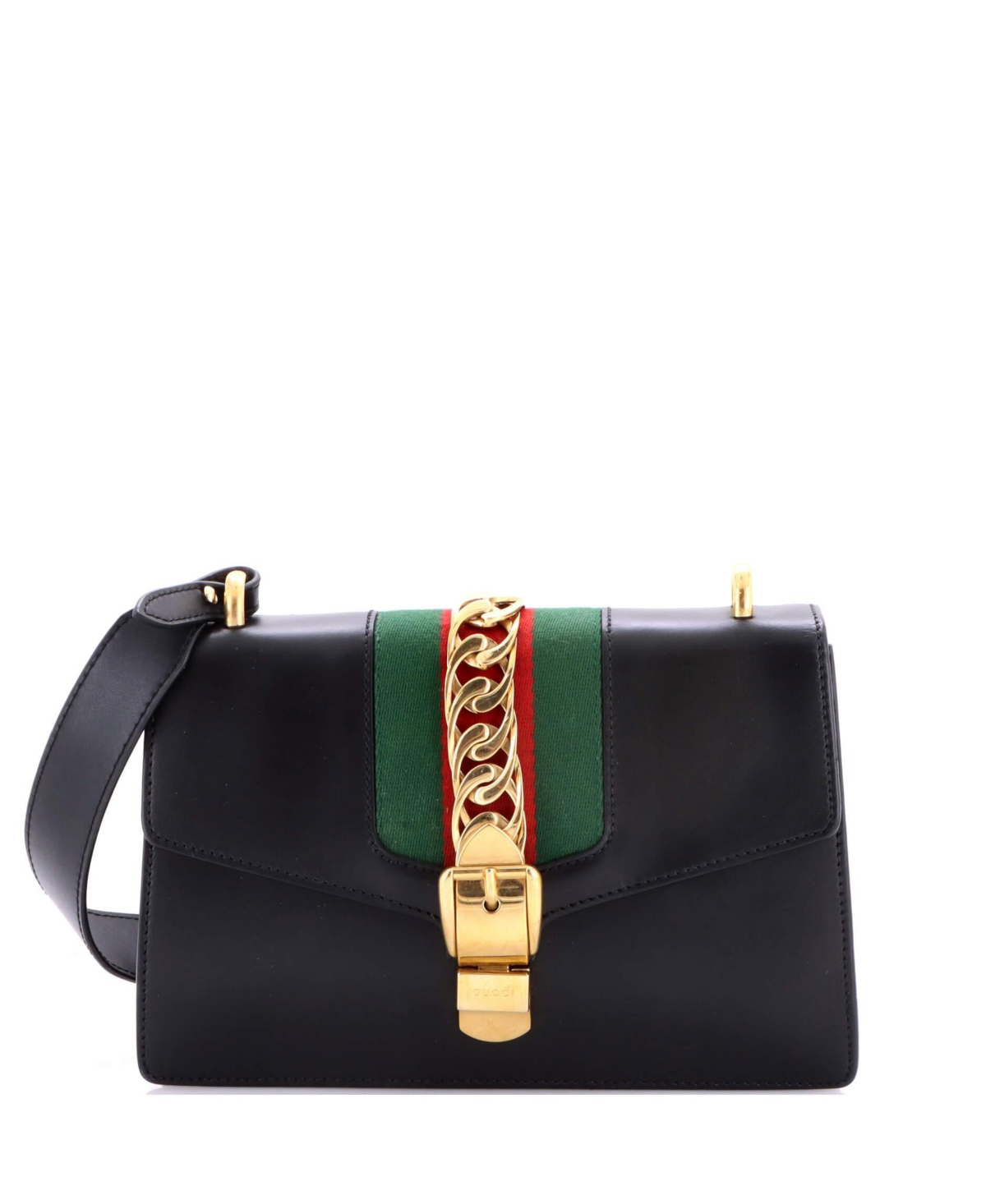 Click here for Pre-Owned Gucci Small Sylvie Shoulder Bag Leather... prices