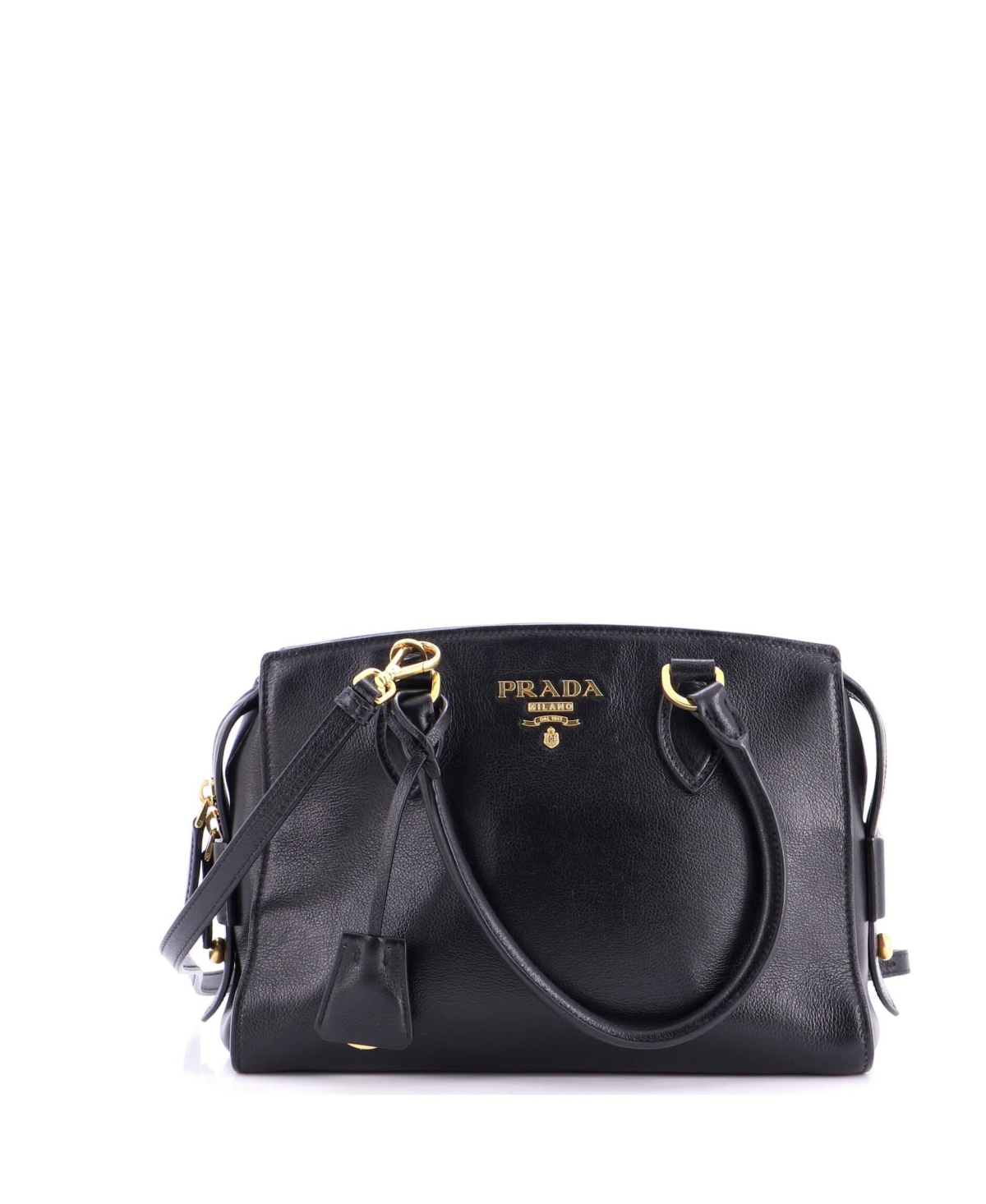 Click here for Pre-Owned Prada Medium Convertible Zip Around Satc... prices