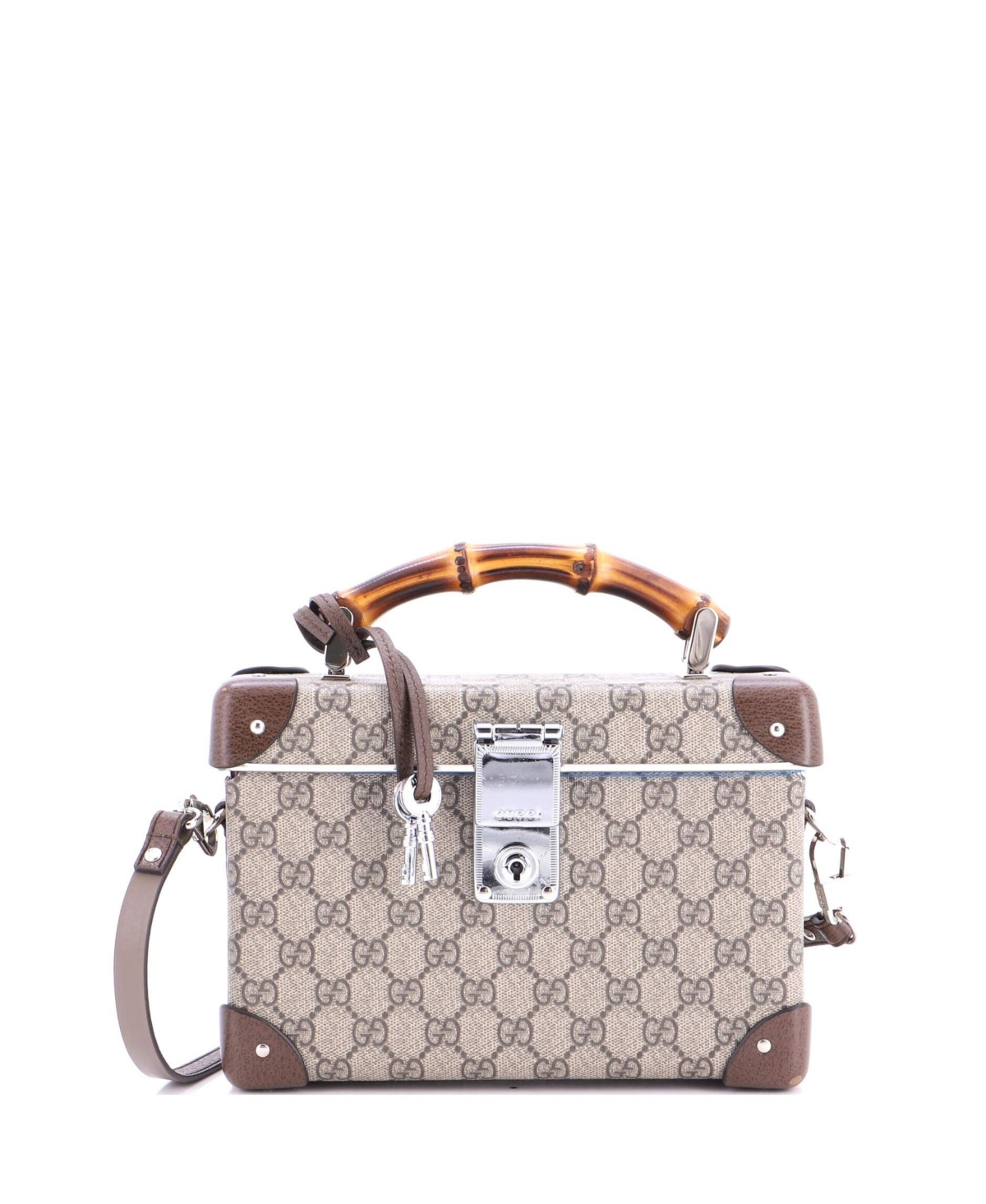 Click here for Pre-Owned Gucci Bamboo Globe-Trotter Vanity Case G... prices