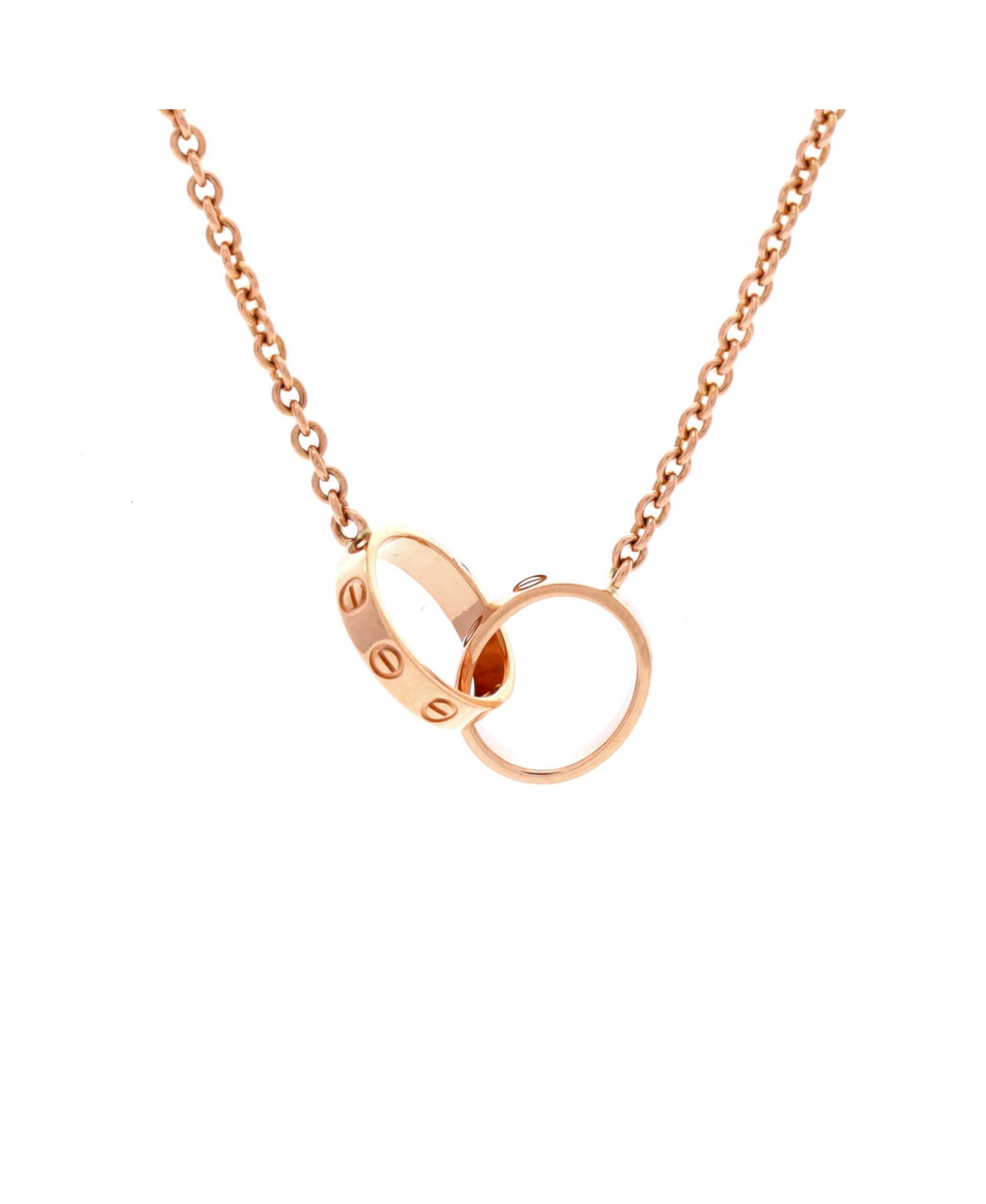 Click here for Pre-Owned Cartier Love Interlocking Necklace - 18k... prices